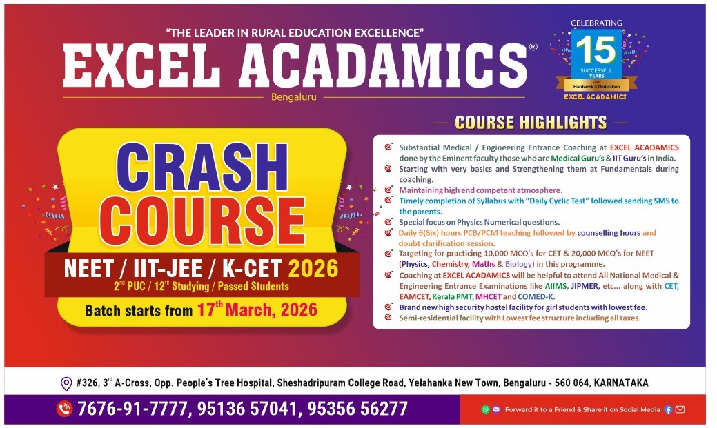 NEET/K-CET CRASH COURSE 2026 - Neet Coaching